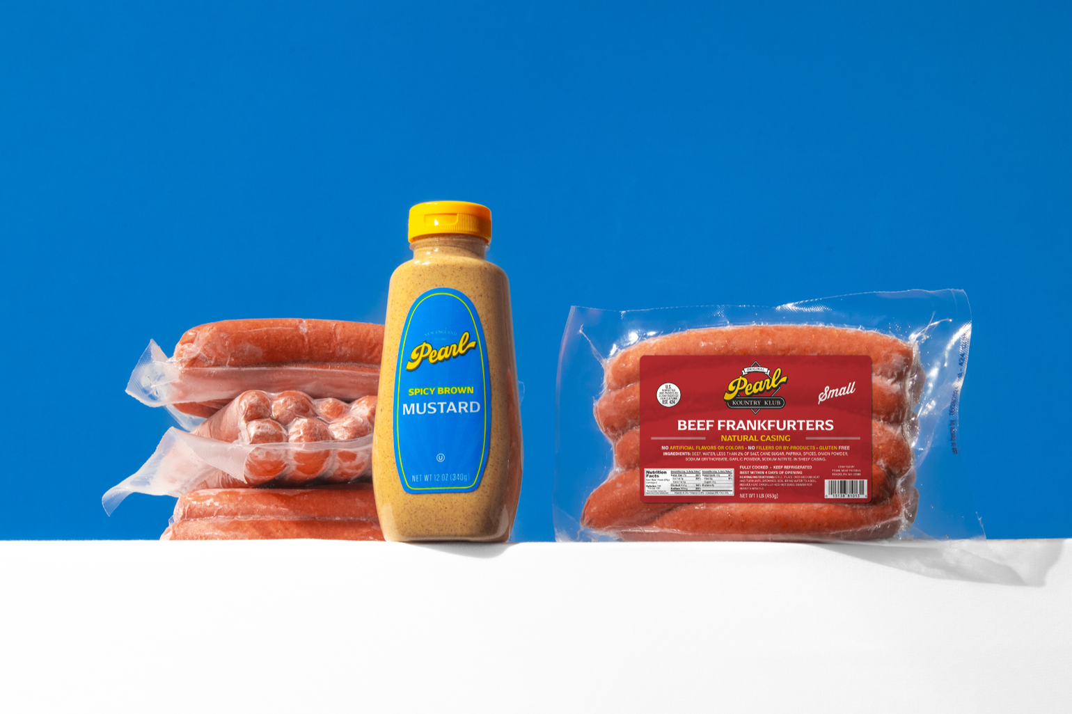 The Original Pearl Kountry Klub All-Beef Hot Dogs & Mustard | 4 pack ...